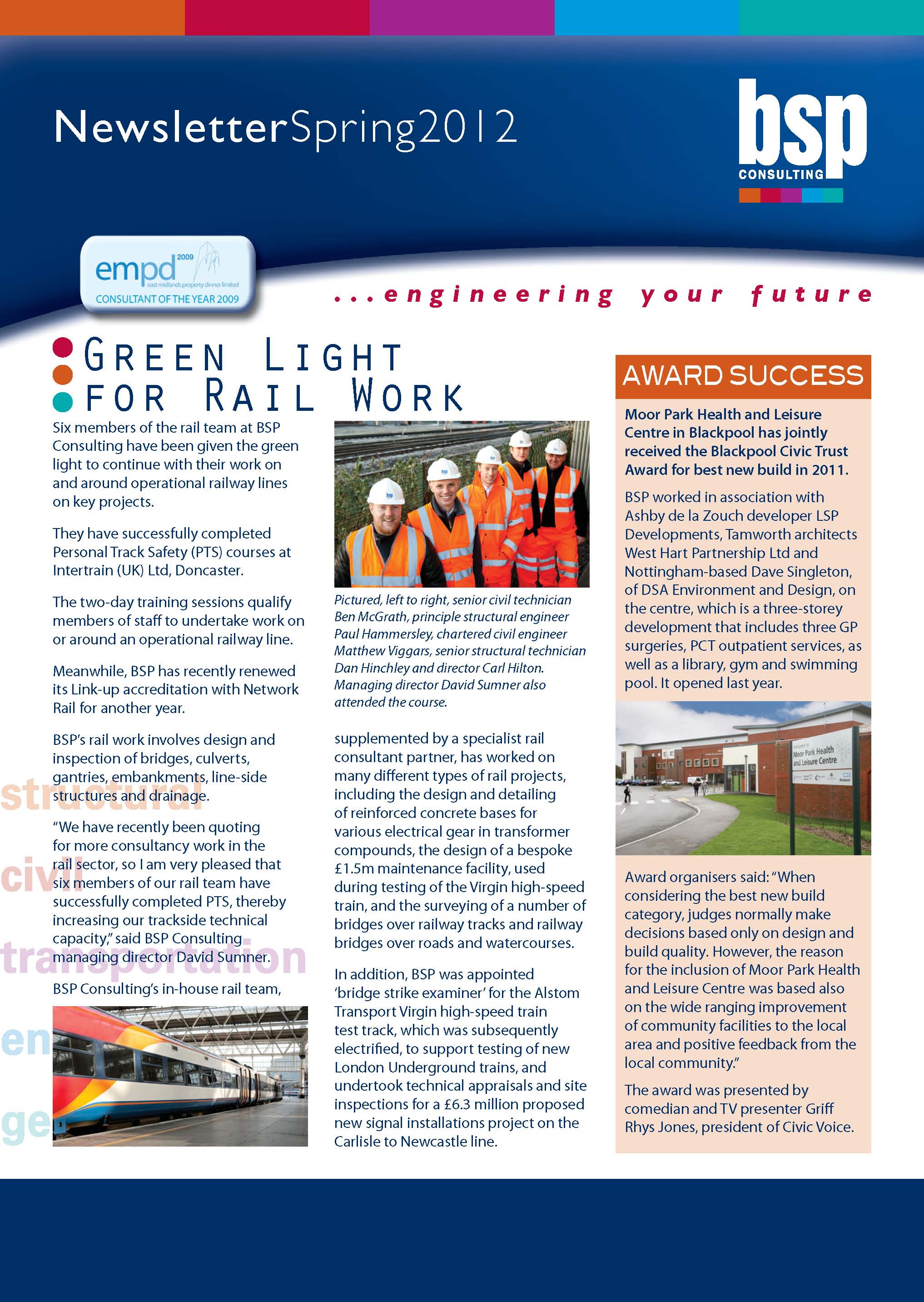 BSP Consulting Spring Newsletter 2012 - BSP Consulting